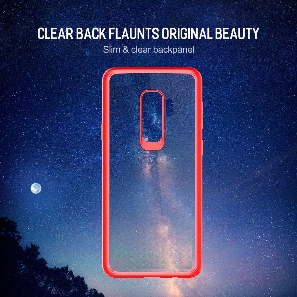 Samsung Galaxy S9 Plus Premium Transparent Hard Acrylic Back with Soft ...